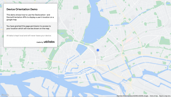How to use geolocation and device orientation